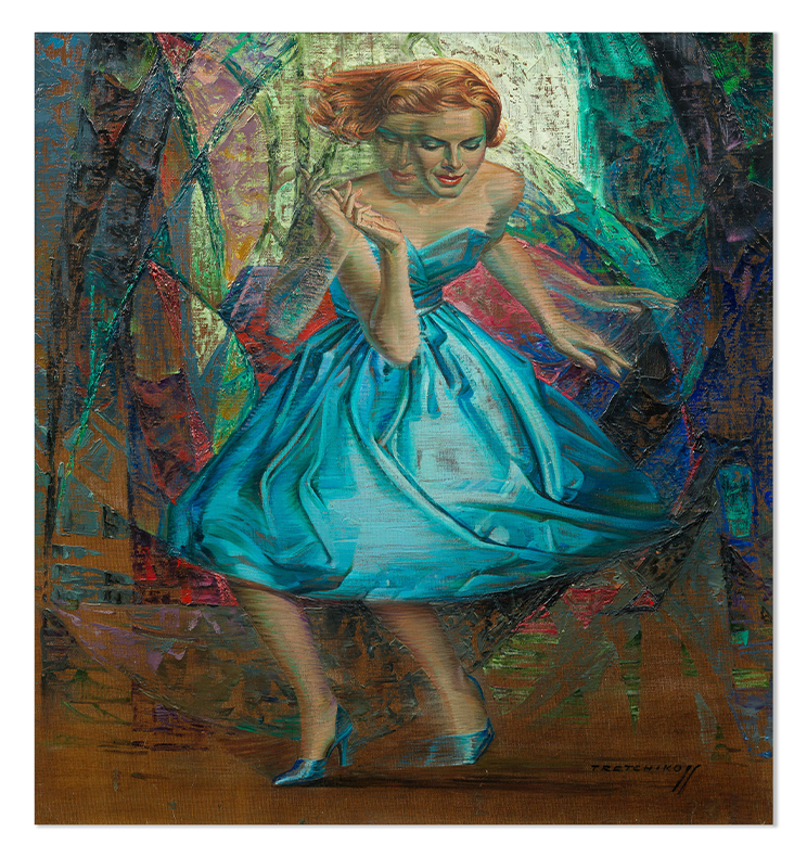 The Blue Dress - Tretchikoff Print
