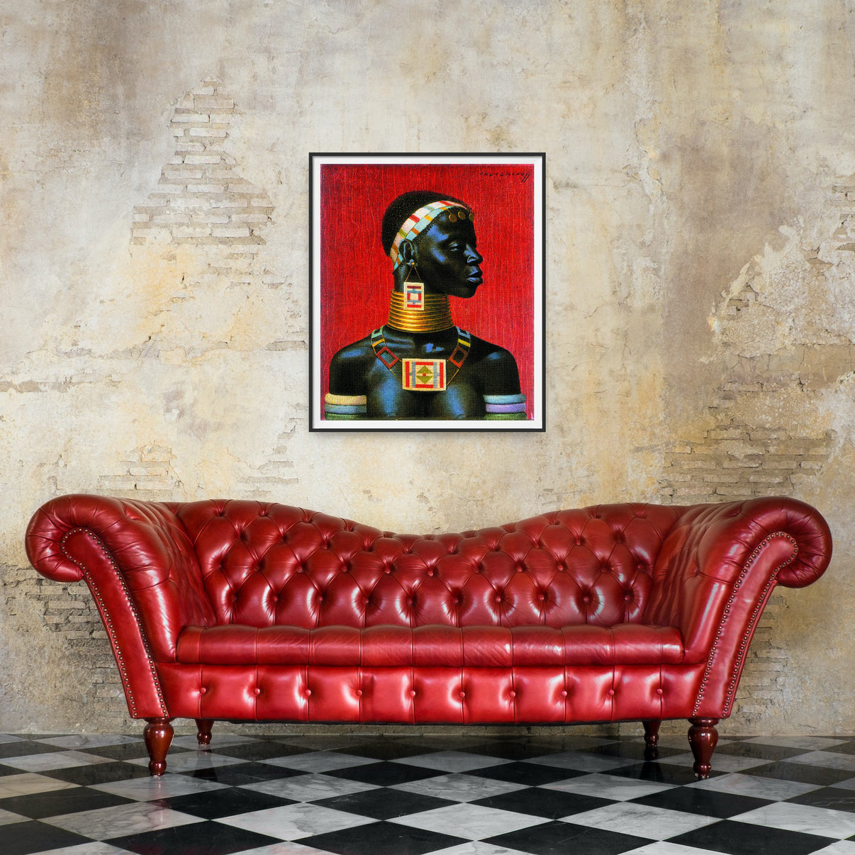 Ndebele woman - Tretchikoff Print